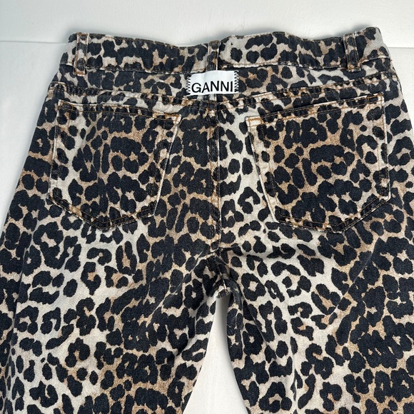 Ganni | Jeans | Ganni Leopard Jeans | Poshmark